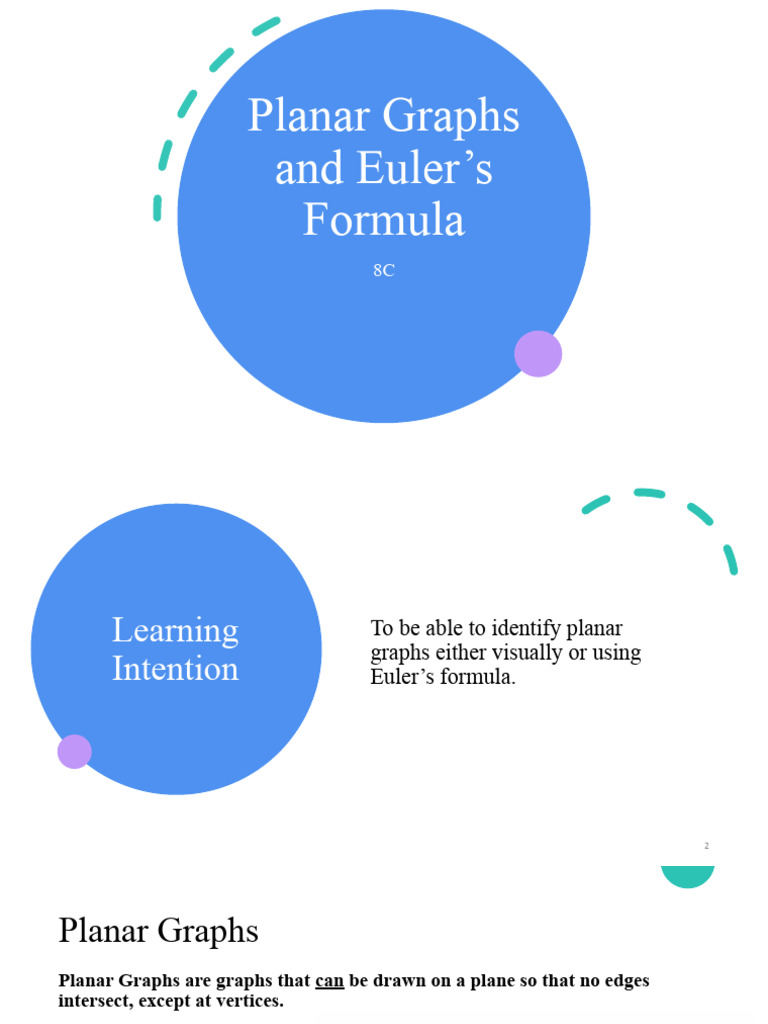 8C - Planar Graphs and Eulers Formula | PDF | Graph Theory ...