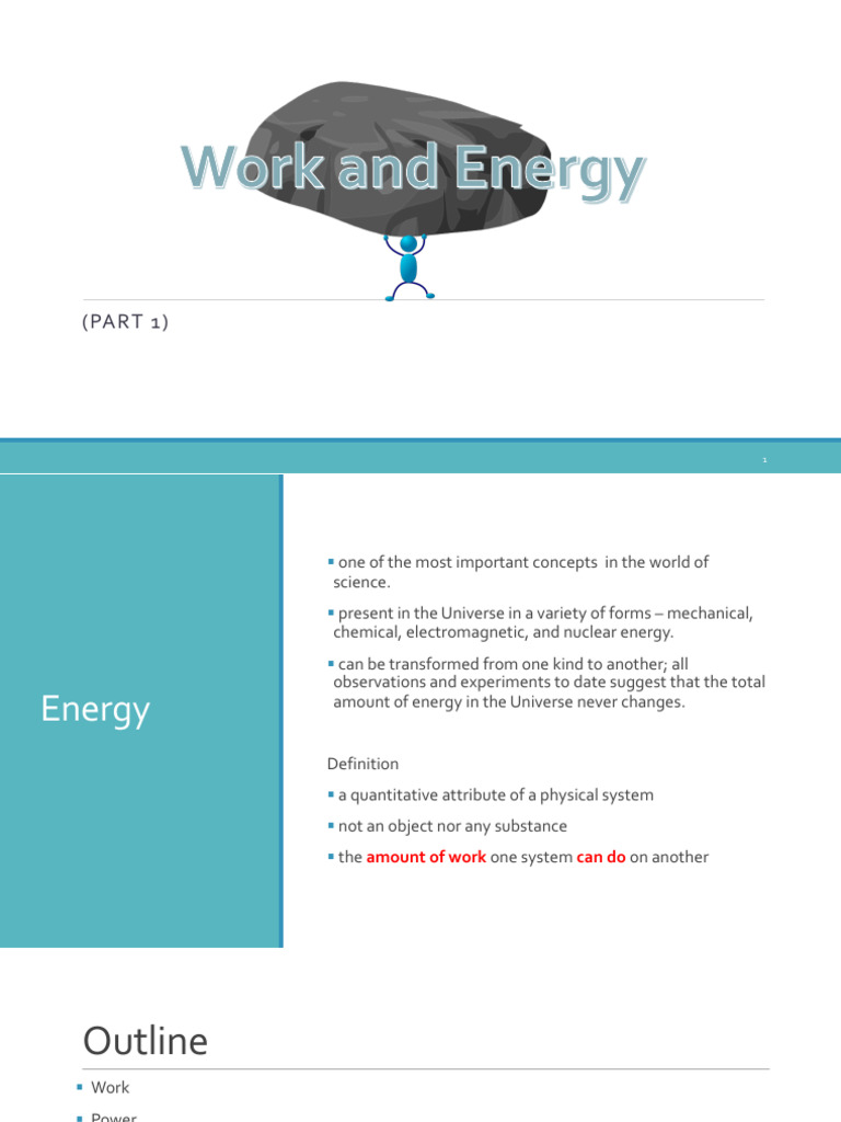 Lesson 5a - Work and Energy Part 1 | PDF | Force | Potential Energy