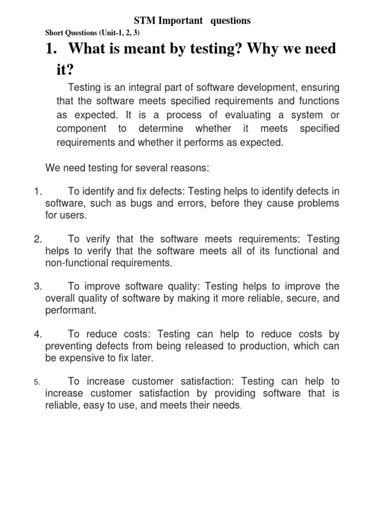 STM - Unit-1,2,3 Important Questions Answers | Download Free PDF ...