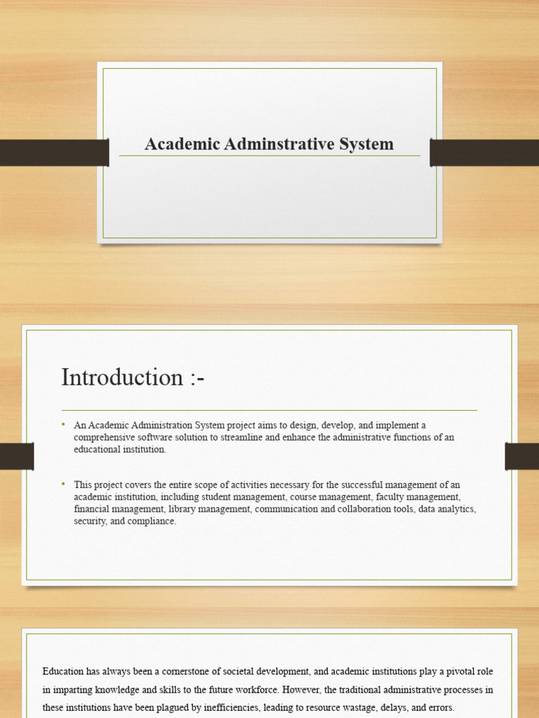 Adacedmic Admin System | PDF | Operating System | Information