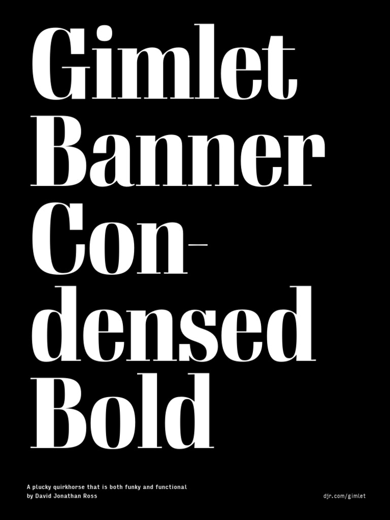 Gimlet Banner DJR Specimen | PDF | Typefaces | Languages