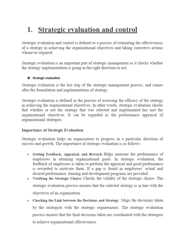 SM individual Assignment | PDF | Strategic Management | Performance Appraisal