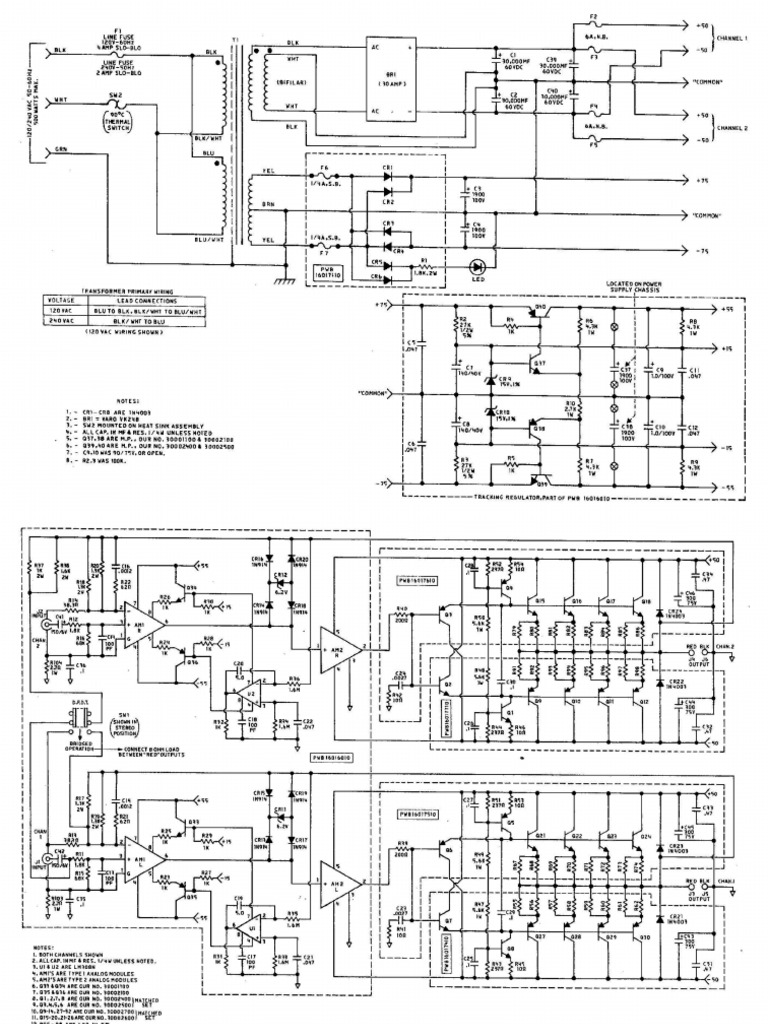 Audio Research D 100B Schematic | PDF