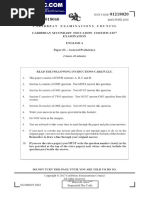 CSEC-English A-P2-2018 | PDF