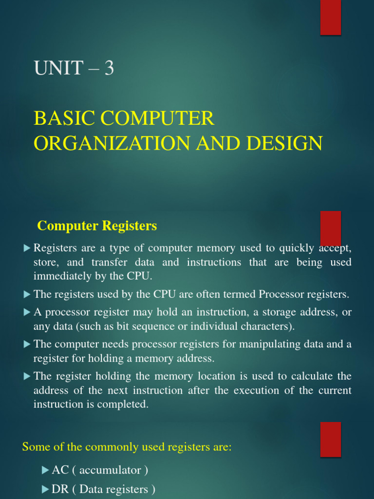 UNIT 3 - CO A Design | Download Free PDF | Input/Output | Central Processing Unit
