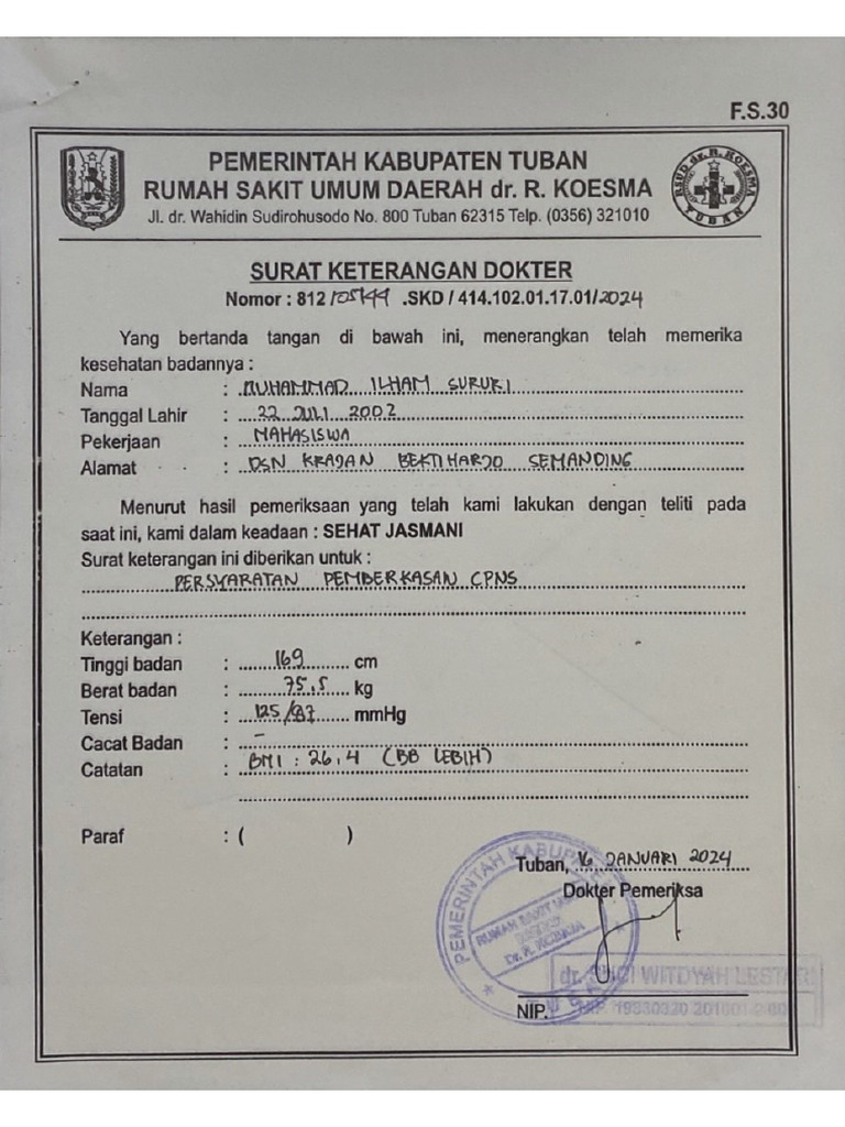 Suket Sehat Jasmani Rohani | PDF