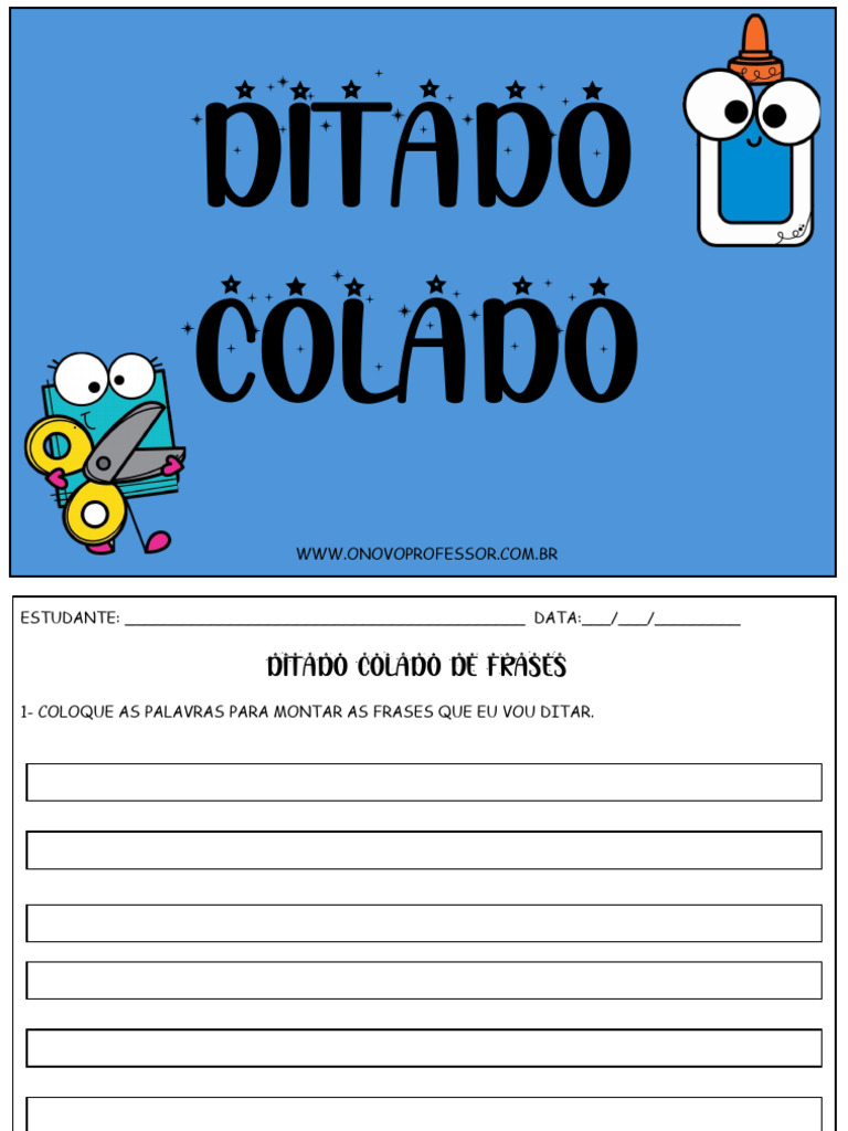 Ditado Colado PDF | PDF