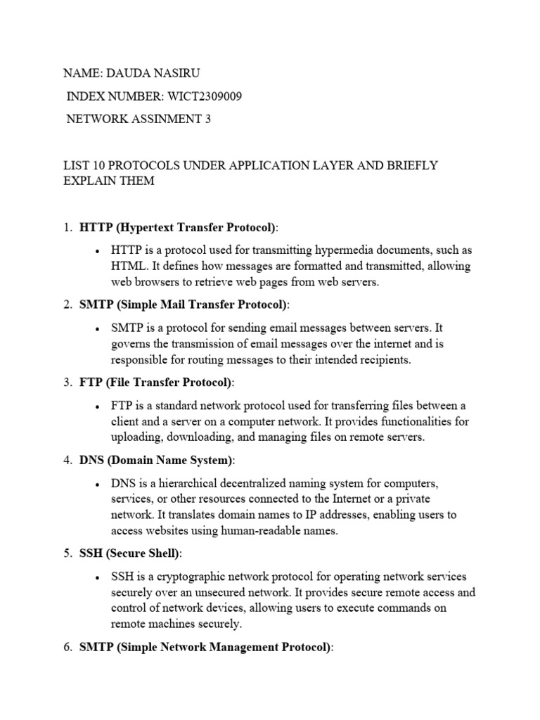 NASIRU | PDF | Computer Network | File Transfer Protocol