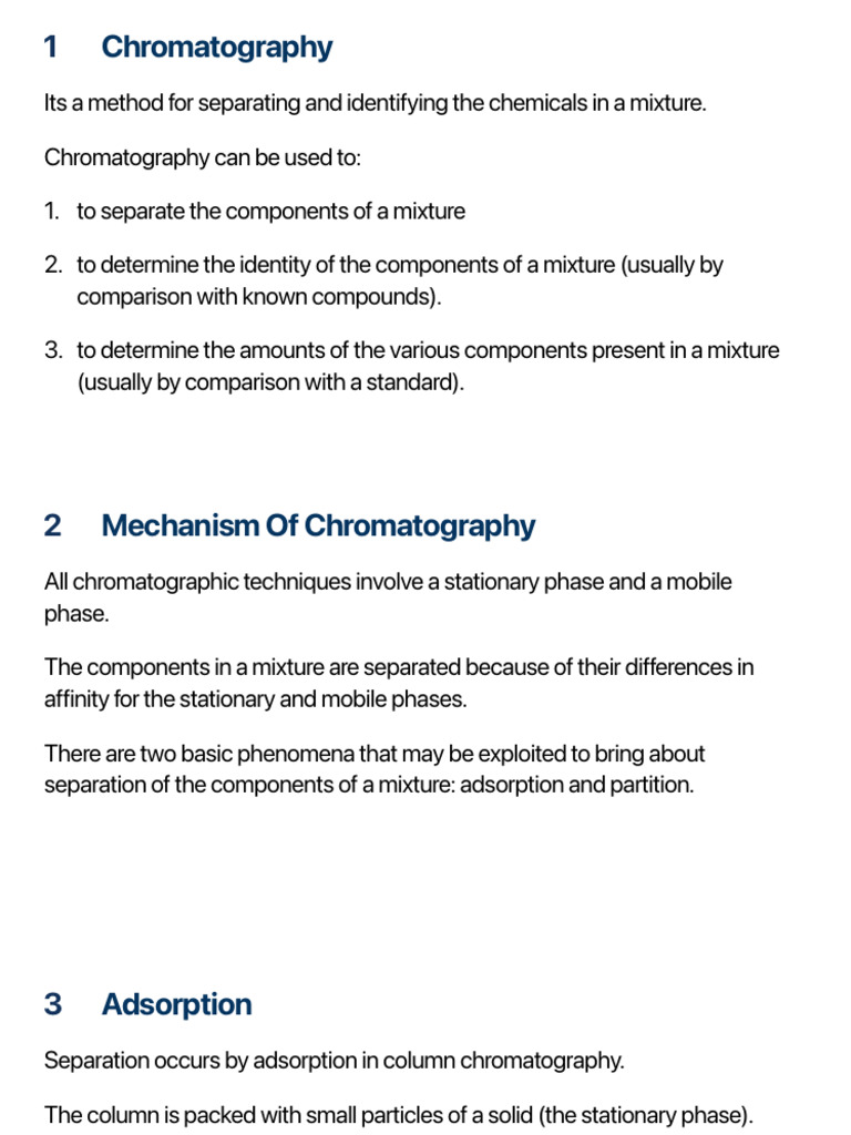 18 Chromato Graphy Notes | PDF | Gas Chromatography | Chromatography