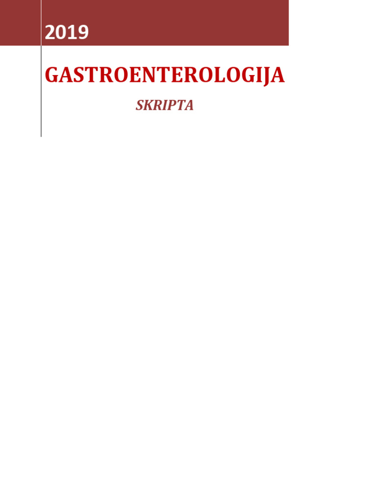 GASTRO Skripta Korigovana | PDF
