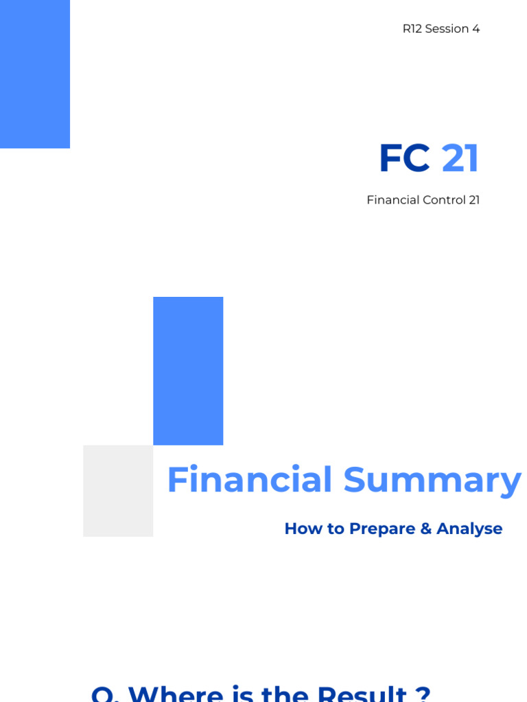 R12 Session 4 of FC21 | PDF | Debt | Packaging And Labeling