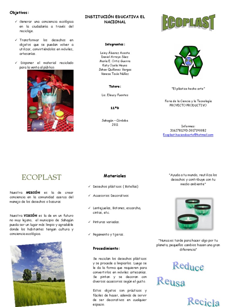 Ecoplast | PDF | El plastico | Residuos