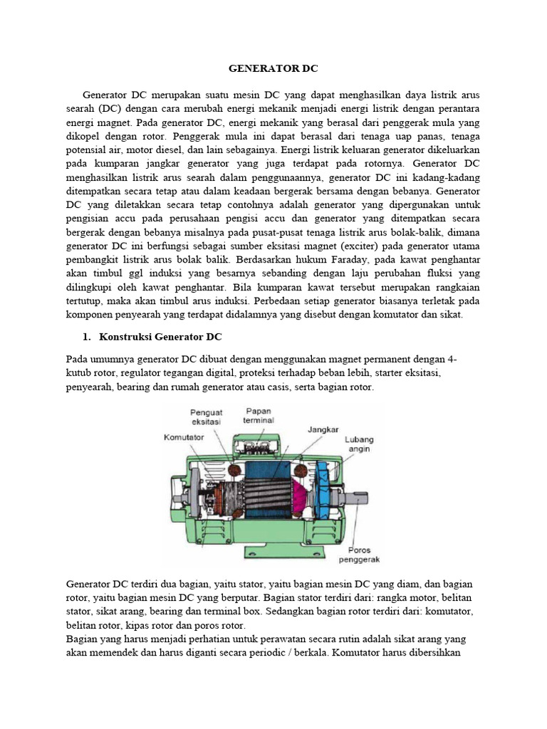 Panduan Lengkap Generator DC | PDF