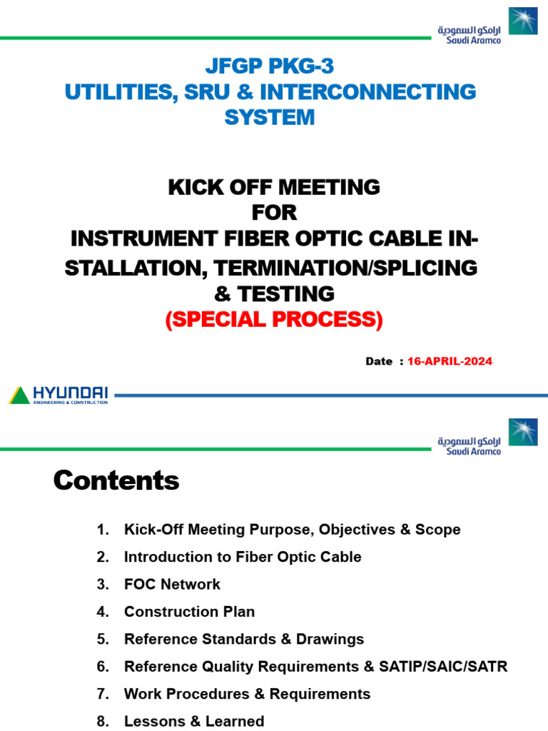 Fiber Optic Cable Installation Guide | PDF | Optical Fiber | Fiber ...