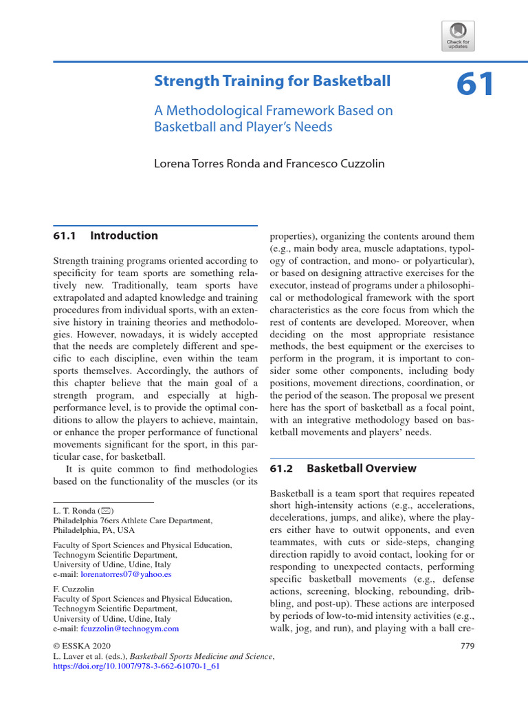 Strength Training For Basketball 2020 | PDF | Strength Training | Force