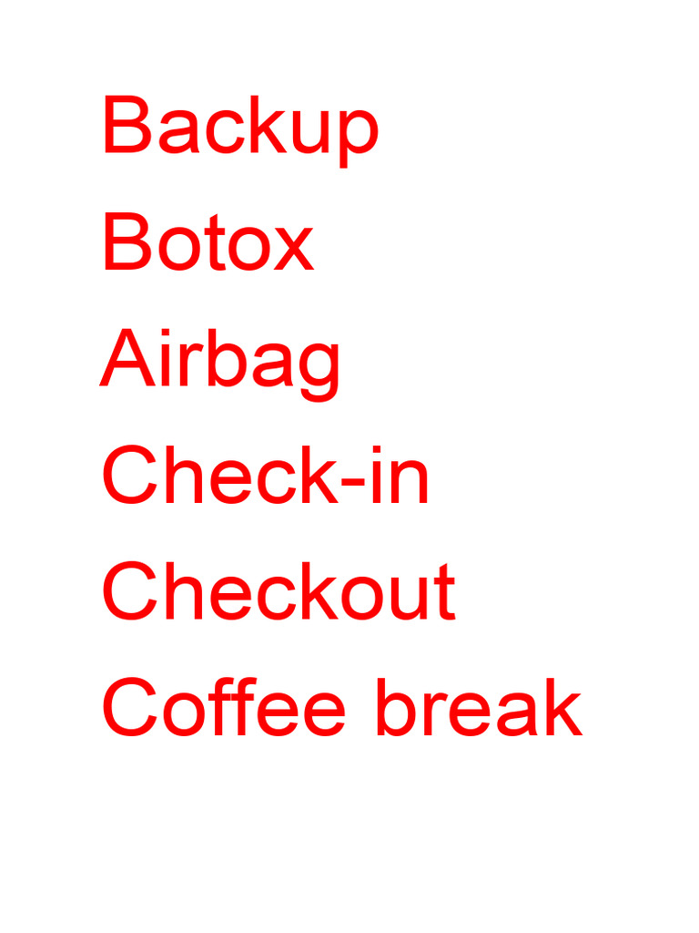 Popular Modern Terms List | PDF