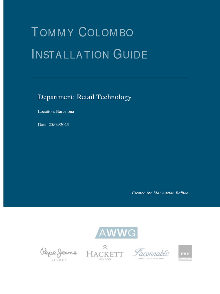 Install Guide Th Colombo Pdf Usb Printer Computing
