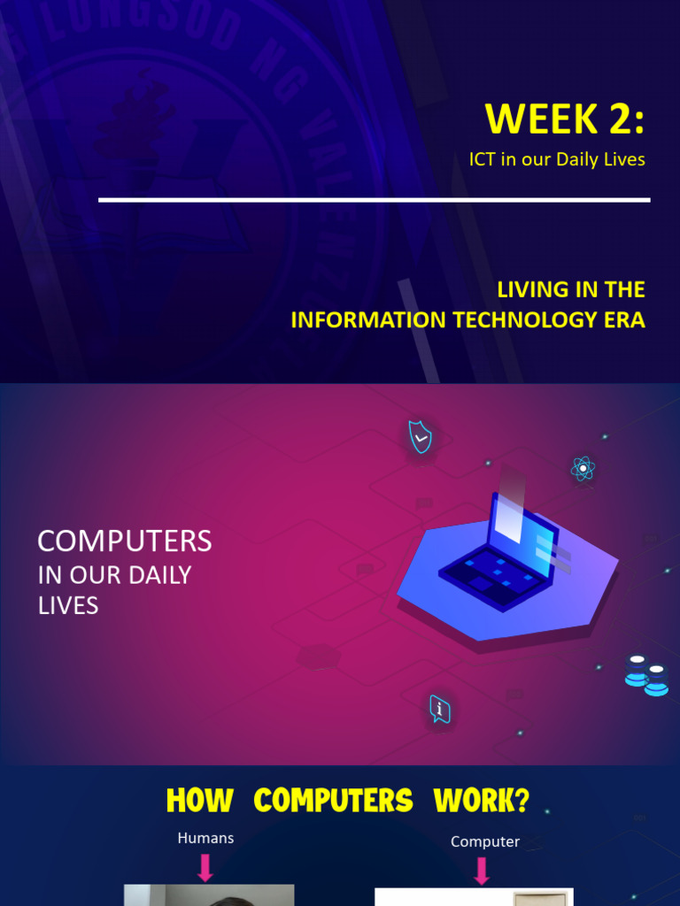 WEEK 2 ICT in Our Daily Lives | PDF | Operating System | Computer Programming