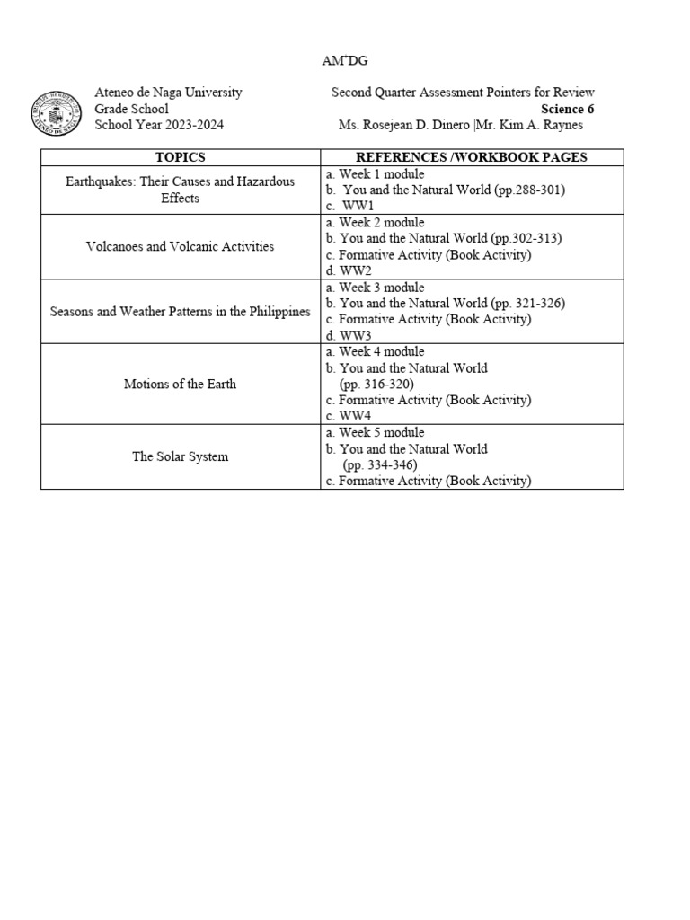 Science 6 Pointers For Review | PDF