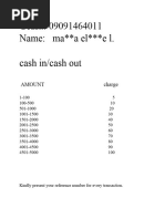 GCASH Cash In/Out Fee Schedule 2025 | PDF