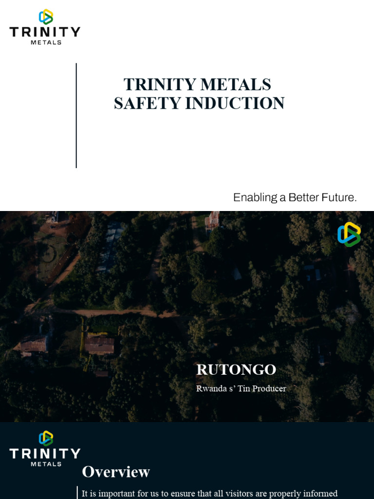 RUTONGO Safety Induction Presentation New | PDF | Occupational Safety ...
