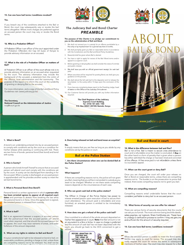Bail and Bond | PDF | Bail | Practice Of Law
