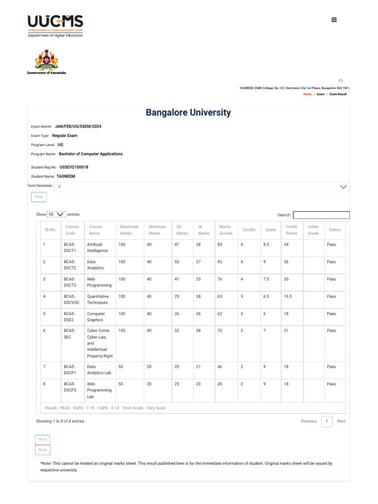 BGU MARK Card | Download Free PDF | Computer Science | Information Technology