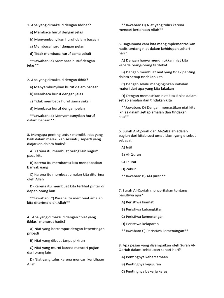 Soal Ibu Aziza | PDF