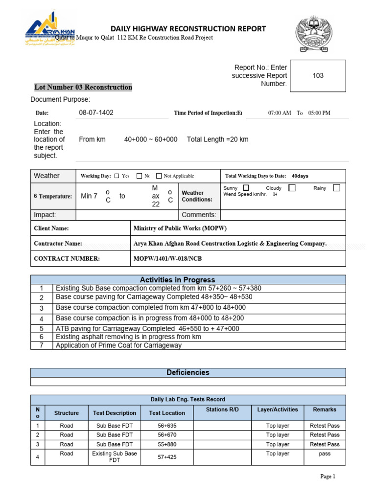30 09 2023 Daily Report | PDF | Road | Construction Aggregate
