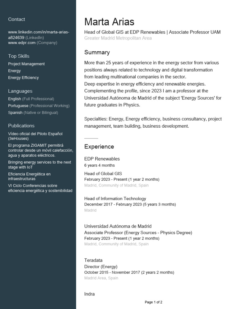 Profile - Marta Arias | PDF | Nature