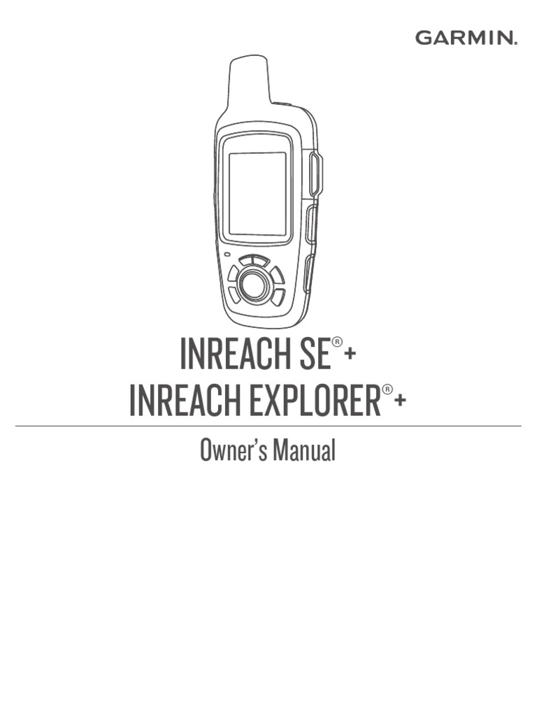 Inreach SE Explorer Plus OM EN | PDF | Compass | Bluetooth
