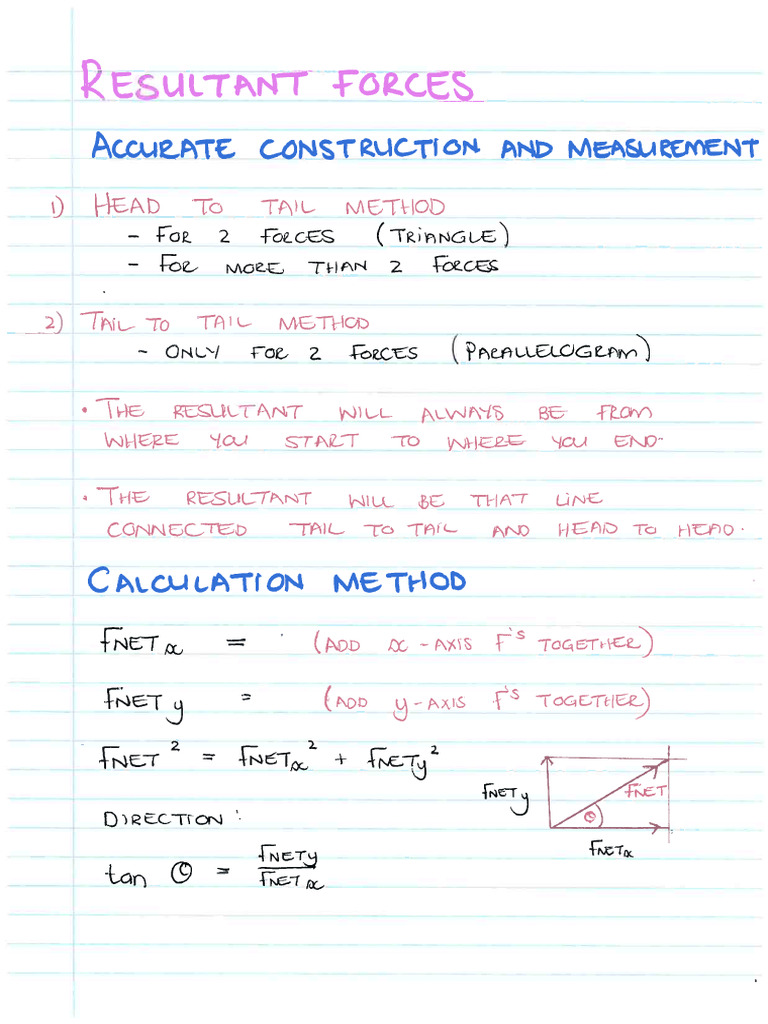 11 Resultant Forces | PDF