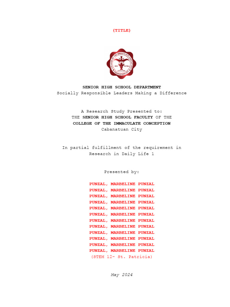 Res1 Final Manuscript Template | PDF | Behavioural Sciences | Psychology