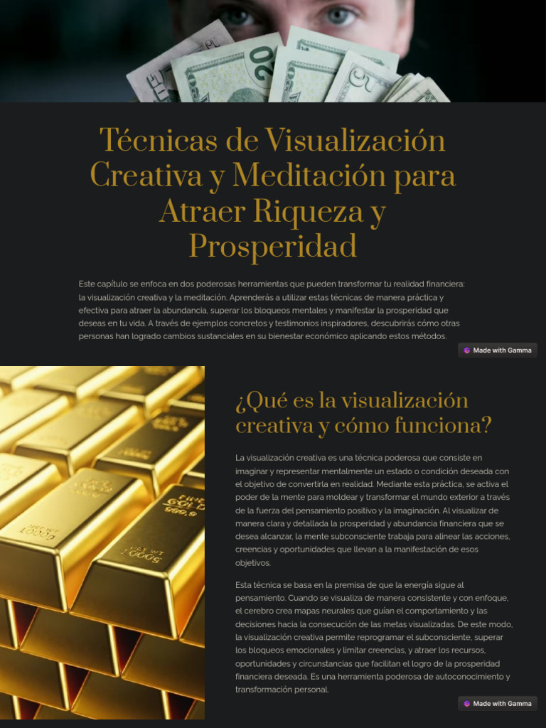 Tecnicas de Visualizacion Creativa y Meditacion para Atraer Riqueza y ... Tecnicas de Visualizacion Creativa y Meditacion para Atraer Riqueza y ...