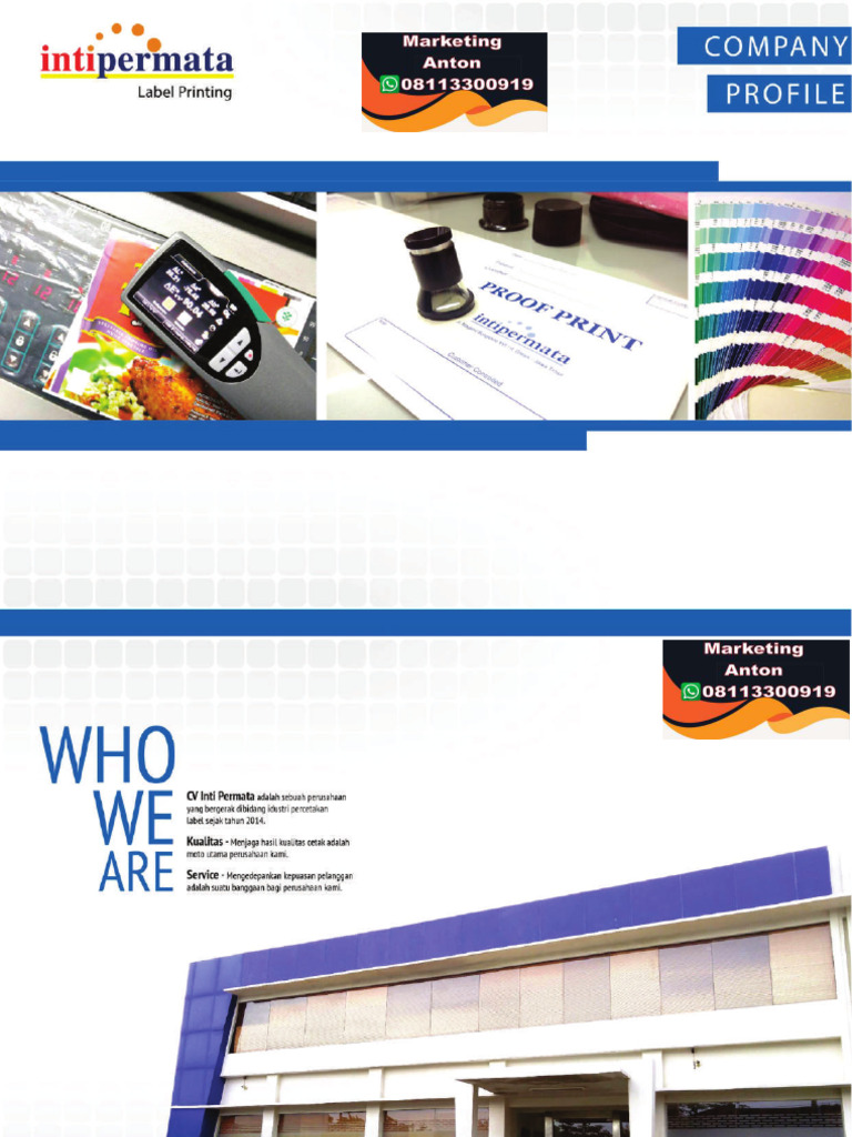 Inti Permata Label Printing Company Profile | PDF