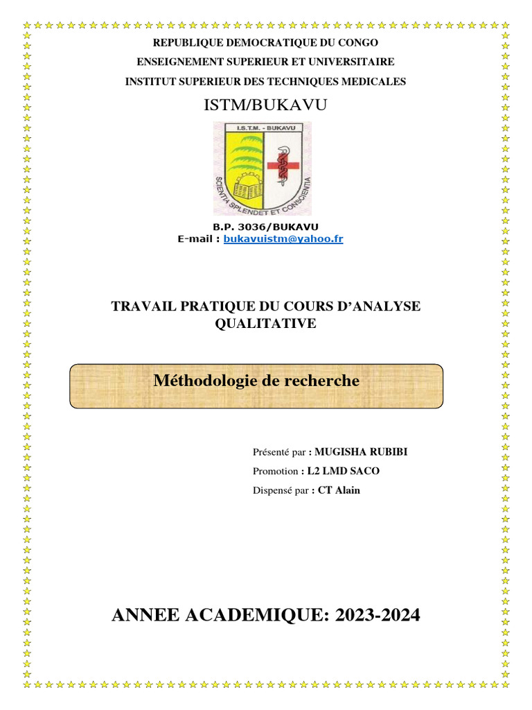 TP Mugisha Rubibi | PDF | Lexique | Linguistique