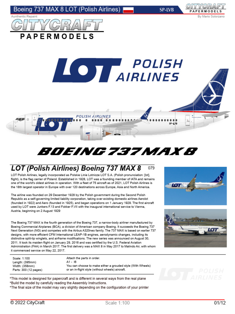 Boeing 737 MAX 8 LOT | PDF | Aviation | Aircraft