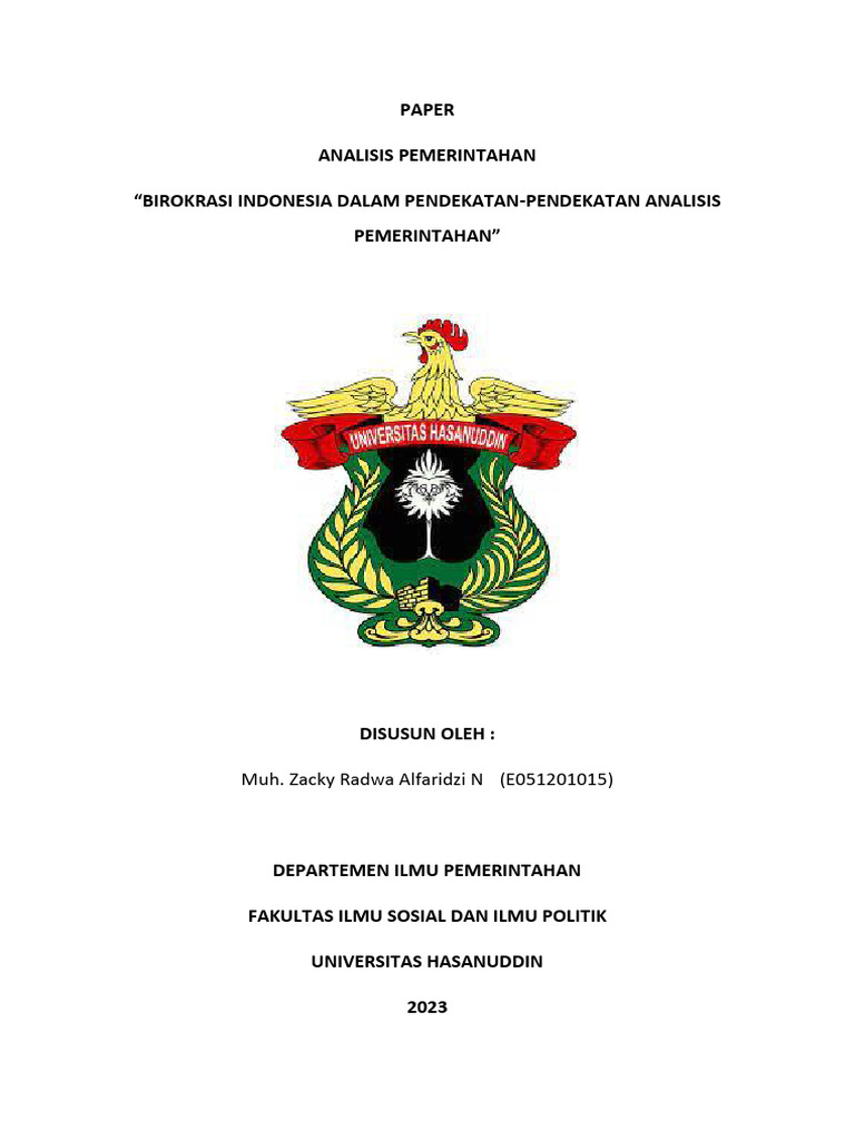 Muh. Zacky Radwa Alfaridzi N - E051201015 (Tugas 1 AnalisisPEM) | PDF
