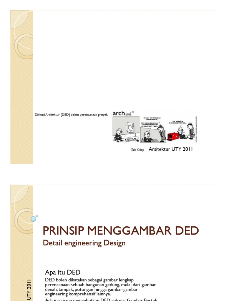 Prinsip - Prinsip Menggambar DED | PDF