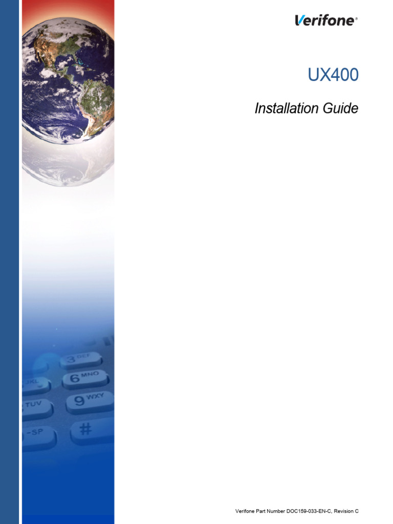 Doc159 033 en C Ux400 Installation Guide | PDF | Emv