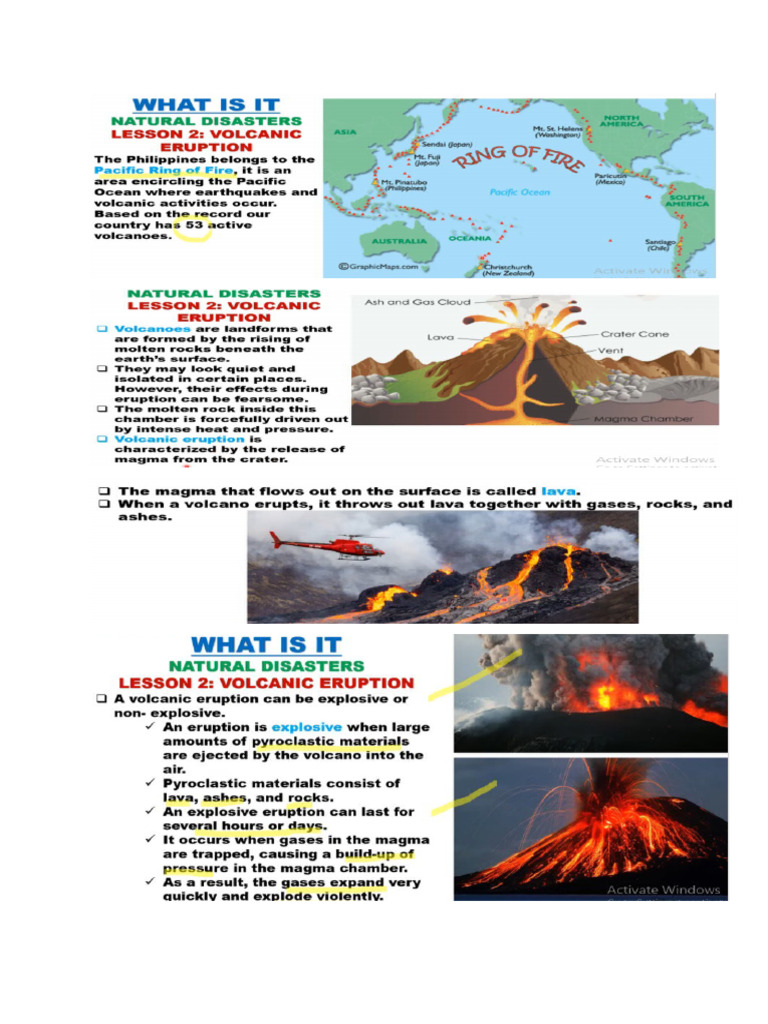 Lecture Envisci Volcaniceruption Learners | PDF