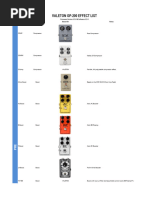 Headrush Models List | PDF | Audio Electronics | Audio Engineering