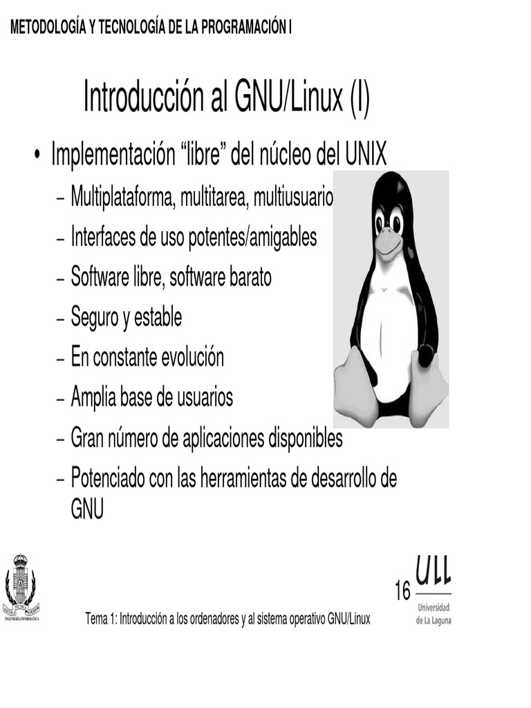 Introducción al Sistema Operativo GNU/Linux | PDF | Archivo de computadora | Distribución de Linux