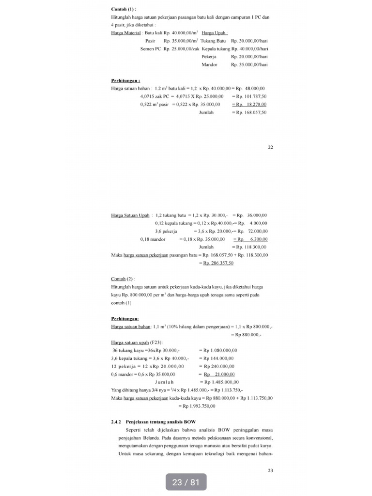 Materi RAB Old | PDF