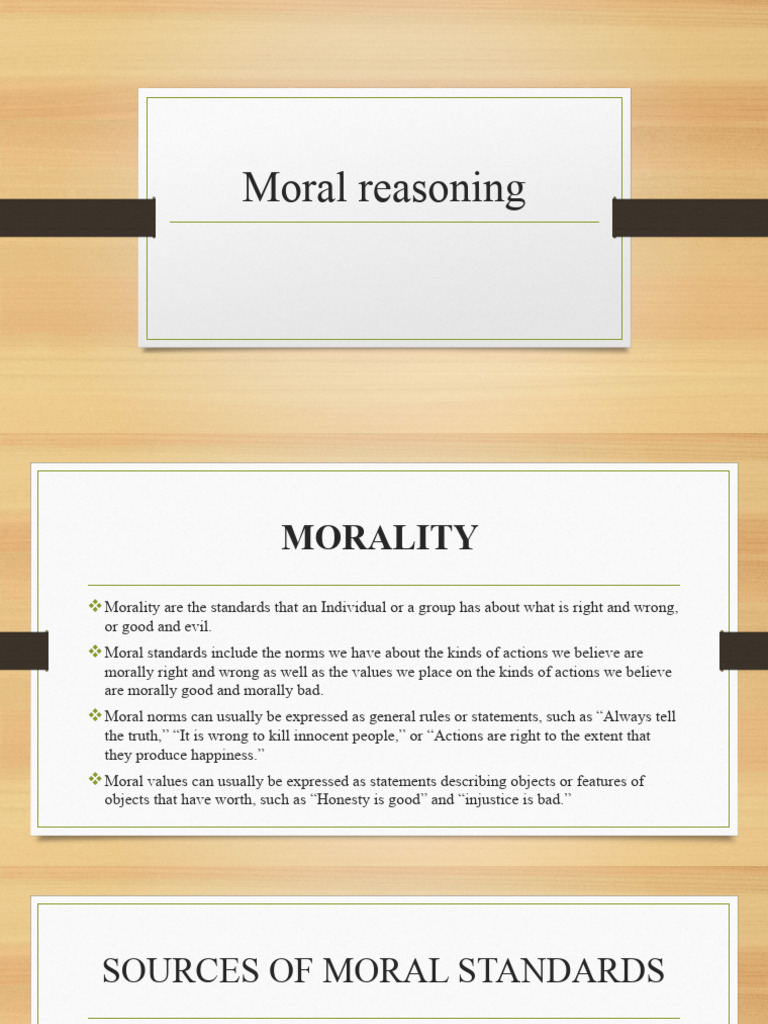 Moral Reasoning | Download Free PDF | Morality | Reason