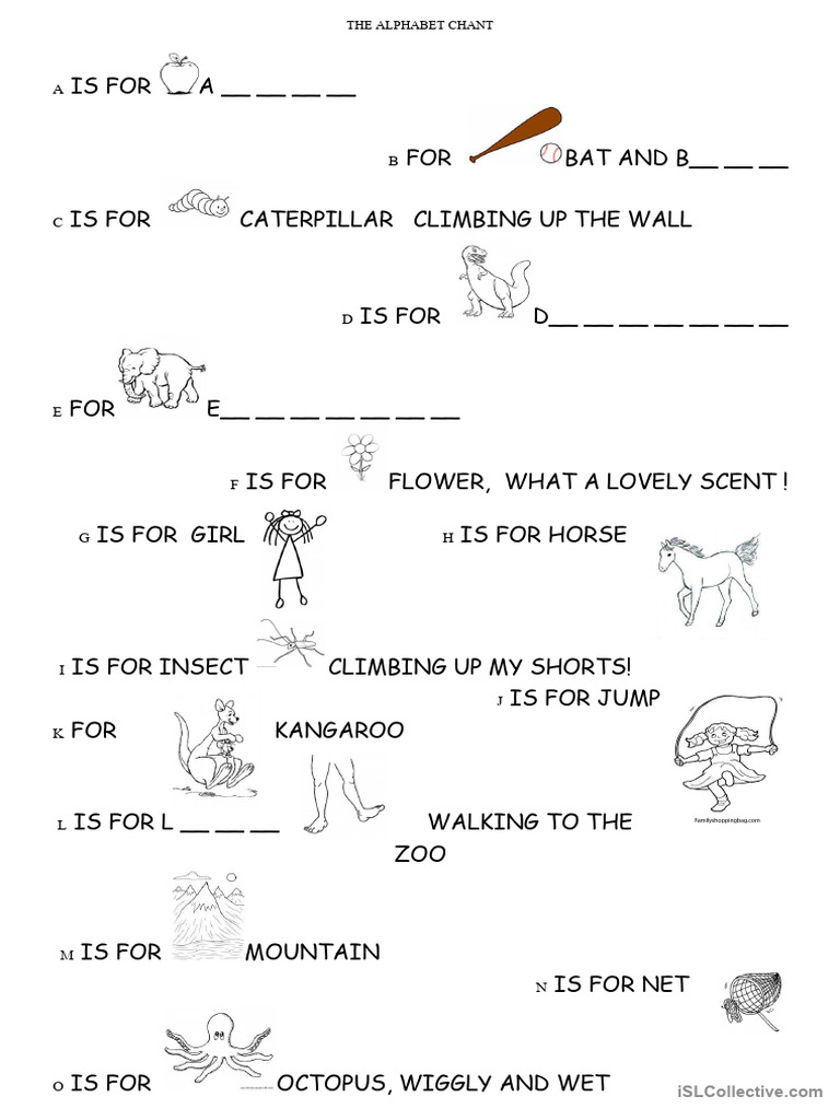 The Alphabet Chant | PDF | Zoology