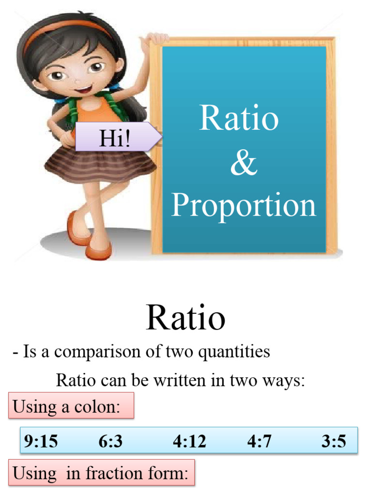 Ratio Using Ratio and in Fraction Form 1 | PDF | Ratio | Numbers