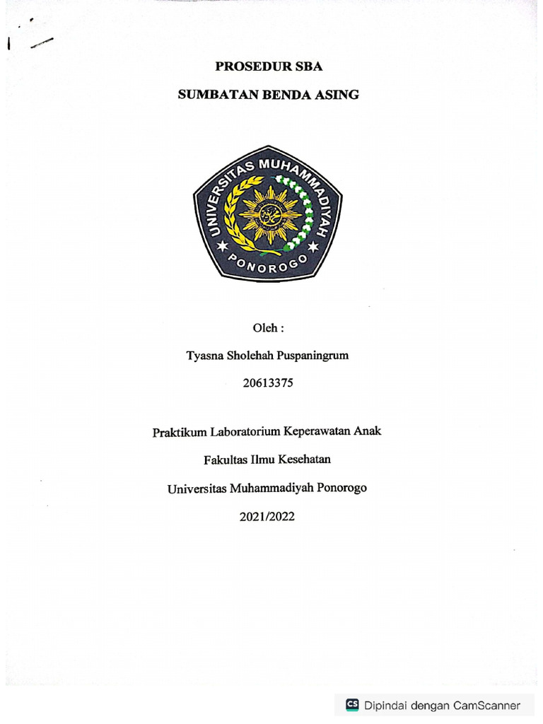 Resume Sumbatan Benda Asing | PDF