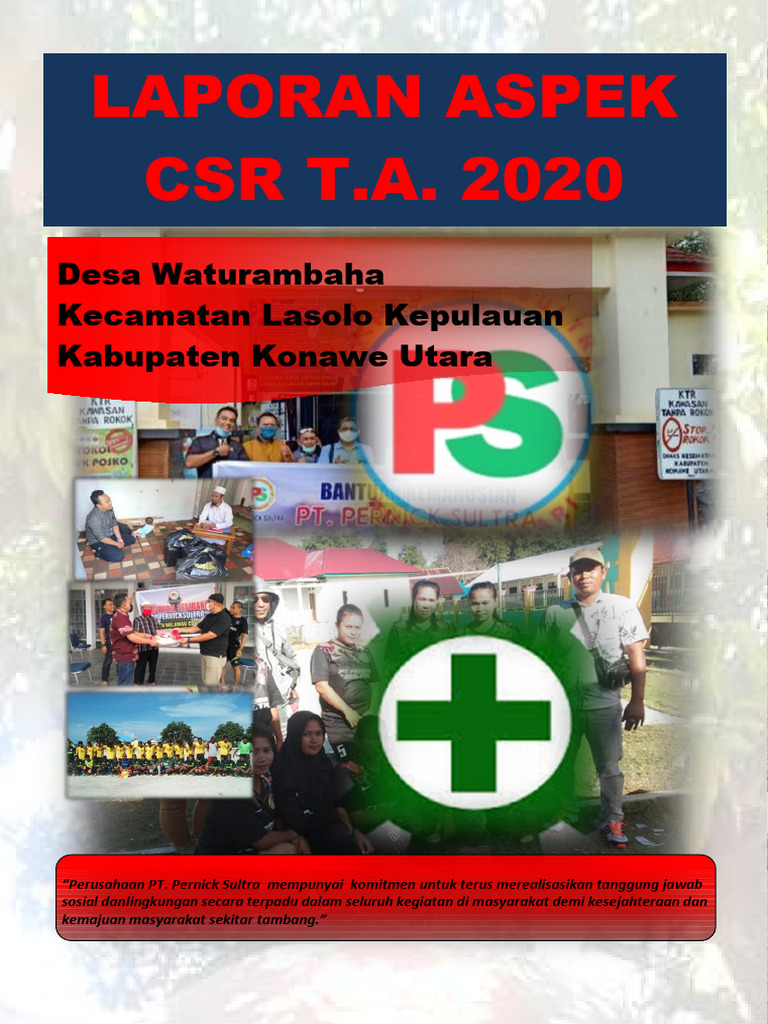 Laporan CSR PT Pernick Sultra 2020 | PDF | Ilmu Sosial