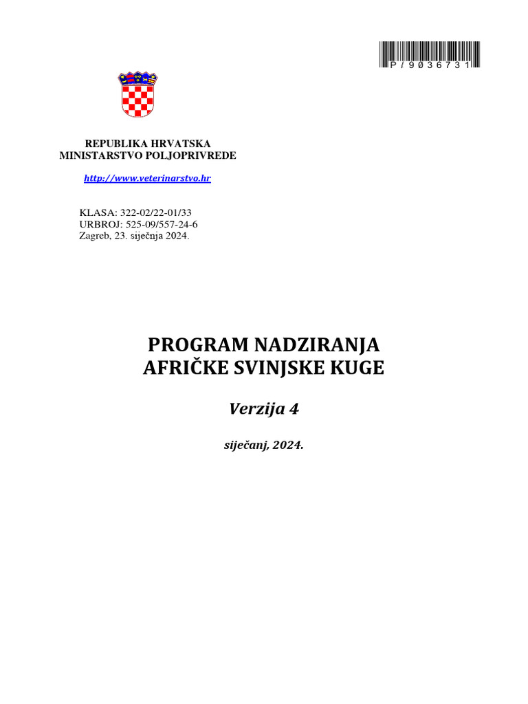 Program Nadziranja ASK - 2024 | PDF